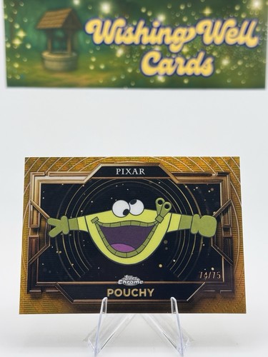 2025 Topps Pixar Gold Pouchy /75 Gold Wave Etch Refractor Inside Out ...