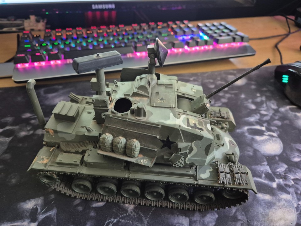 1/35 T.amiya US Army M247 Sergeant York AA Tank Model- built | eBay UK