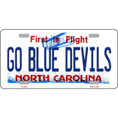 Go Blue Devils Novelty Metal License Plate Tag LP-12932 | eBay