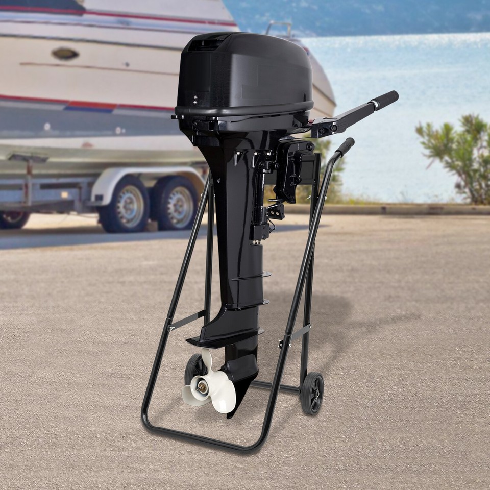 Heavy Duty Outboard Boat Motor Stand Carrier Cart Dolly Trolley ...