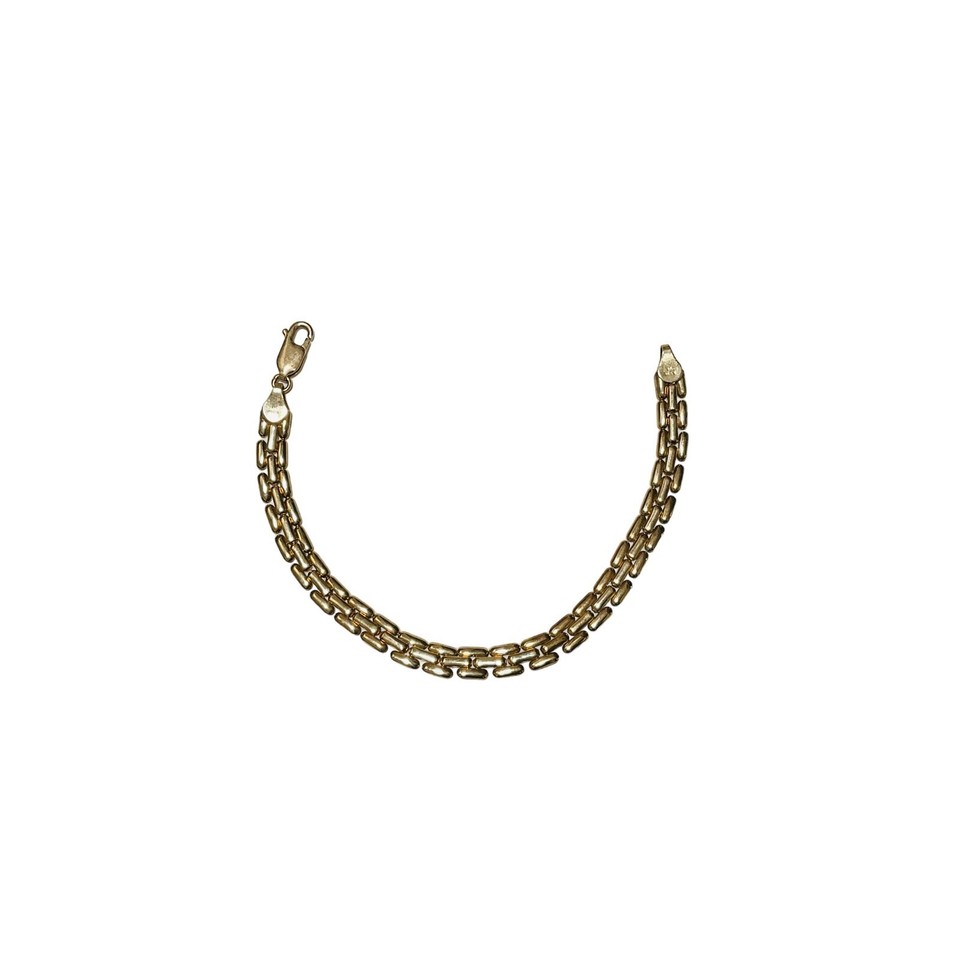 Sixtar 14K Yellow Gold Bar Bracelet Mexico MS66 Signed Unisex 8g | eBay