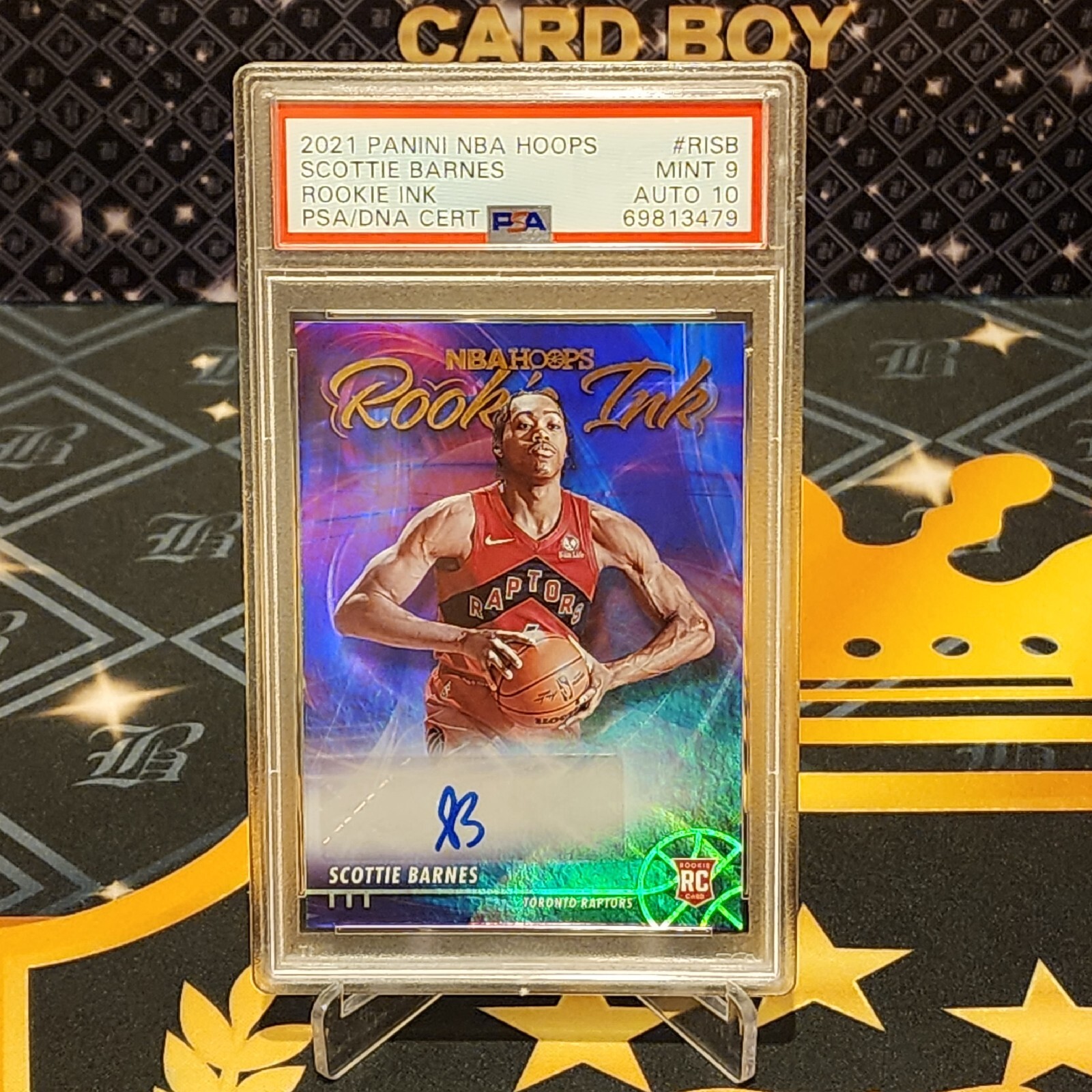 2021-22 Panini NBA Hoops Rookie Ink Scottie Barnes (RC) Psa 9 Auto 10 ...