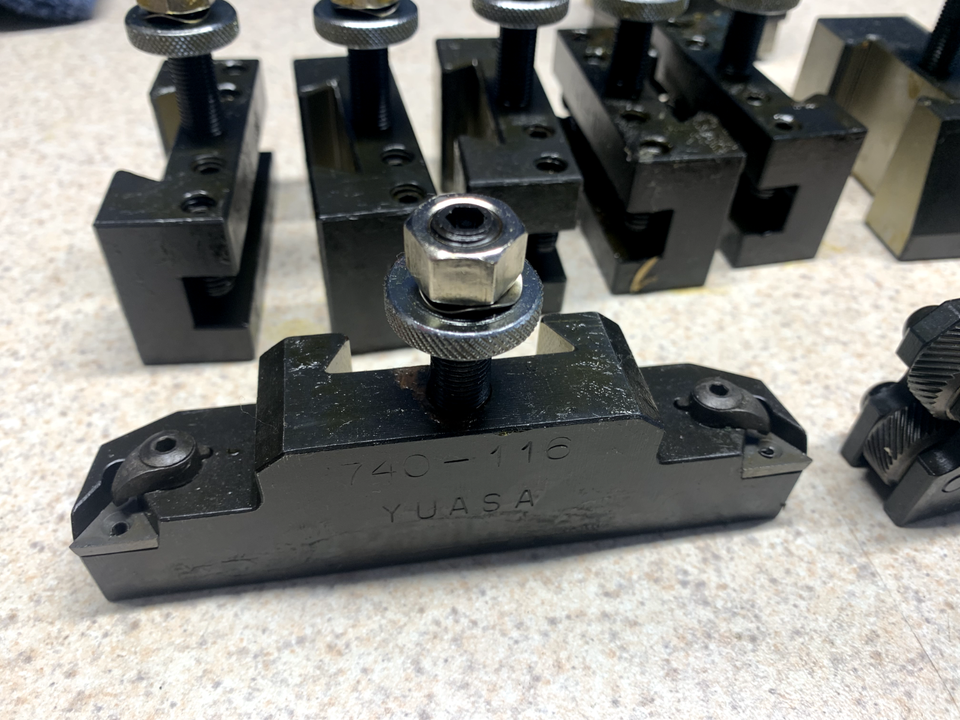 Machinist Tools: Yuasa Quick Change Tool Post Holder 740-100 & 12 ...