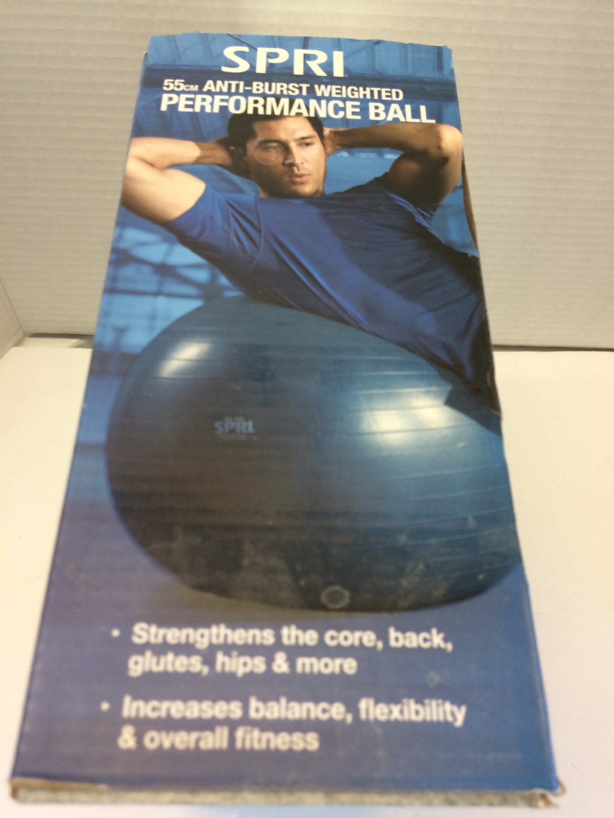 SPRI Anti-burst Weighted Performance Ball Black Exercise 55cm for sale ...