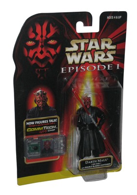 Star Wars Épisode I Darth Maul CommTech (1998) Carte Rouge Figurine 3 ...