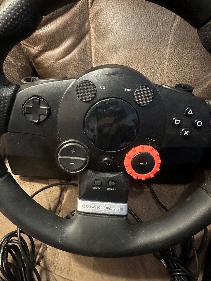 Logitech Driving Force GT Racing Wheel W Foot Pedals PC PS2 PS3 E-X5C19 ...