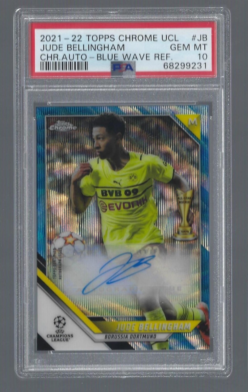 Jude Bellingham 2021 Topps Chrome UEFA Champions League #CA-JB ...