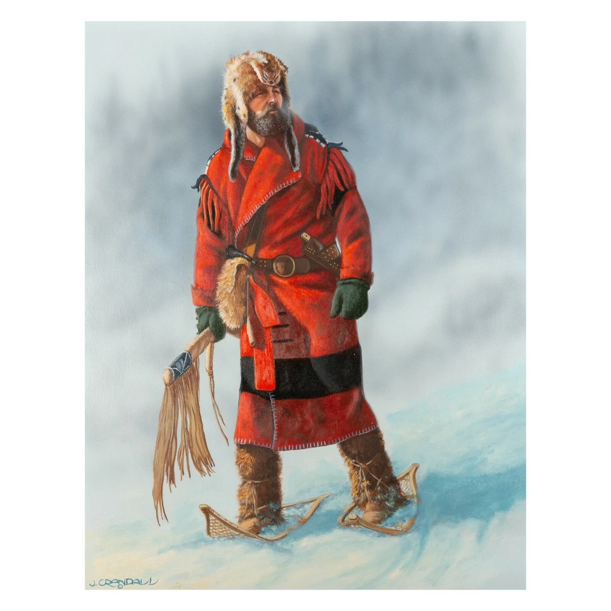 Mountain Man Oil Painting