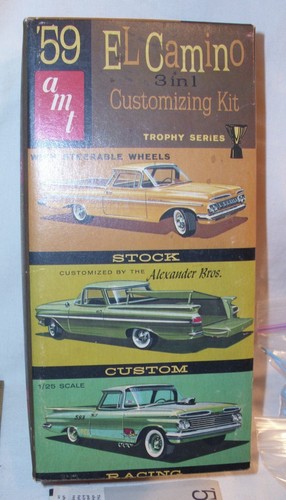AMT 59 EL CAMINO PICK UP TRUCK 3 IN 1 ALEXANDER BROS. KIT 1/25TH BOXED ...