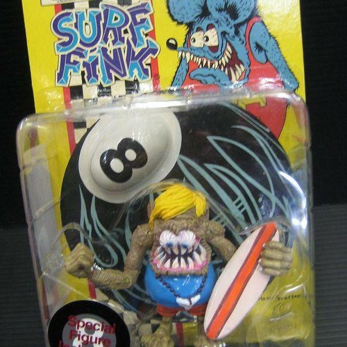 Rat fink Ed Roth mooneyes SURF FINK figure statue doll RARE Hot Rod ...