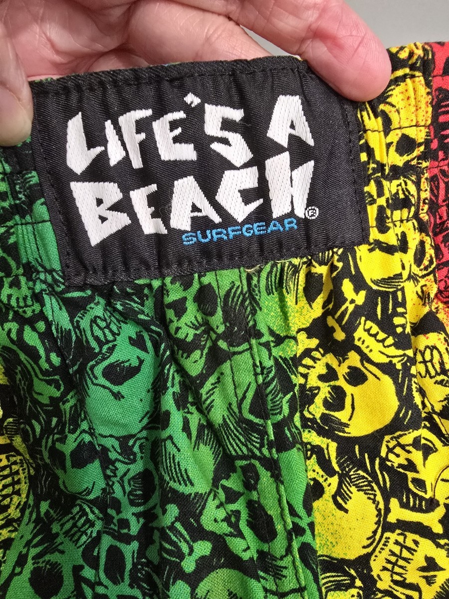 vintage 80s rare life's a beach skull pants size M | eBay vintage 80s rare life's a beach skull pants size M | eBay