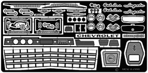 Model Car Garage Photo-Etched Detail Set 1/25 1962 Chevy Impala SS MCG ...
