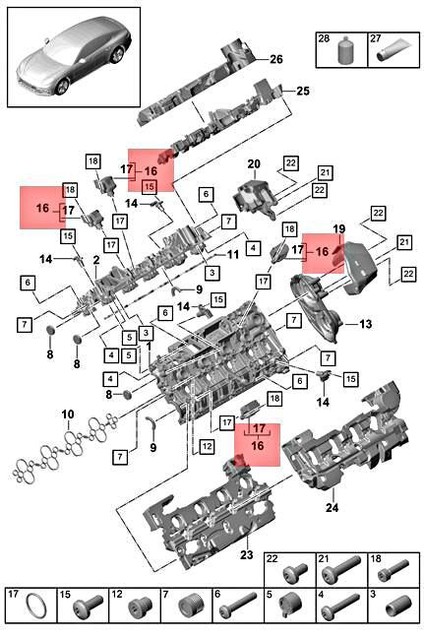 Genuine PORSCHE Cayenne Macan Camshaft Adjuster Unit Compl. 9A790604800 ...