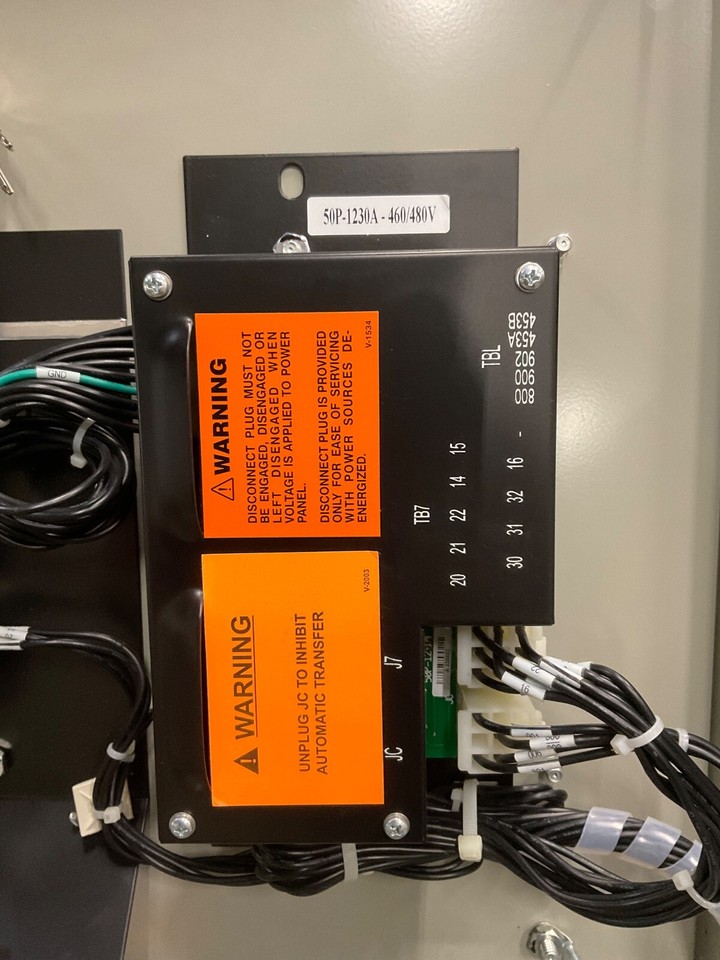 GE Zenith ZTS 100A 480V Automatic Transfer Switch Entelli-Switch MX250 ...