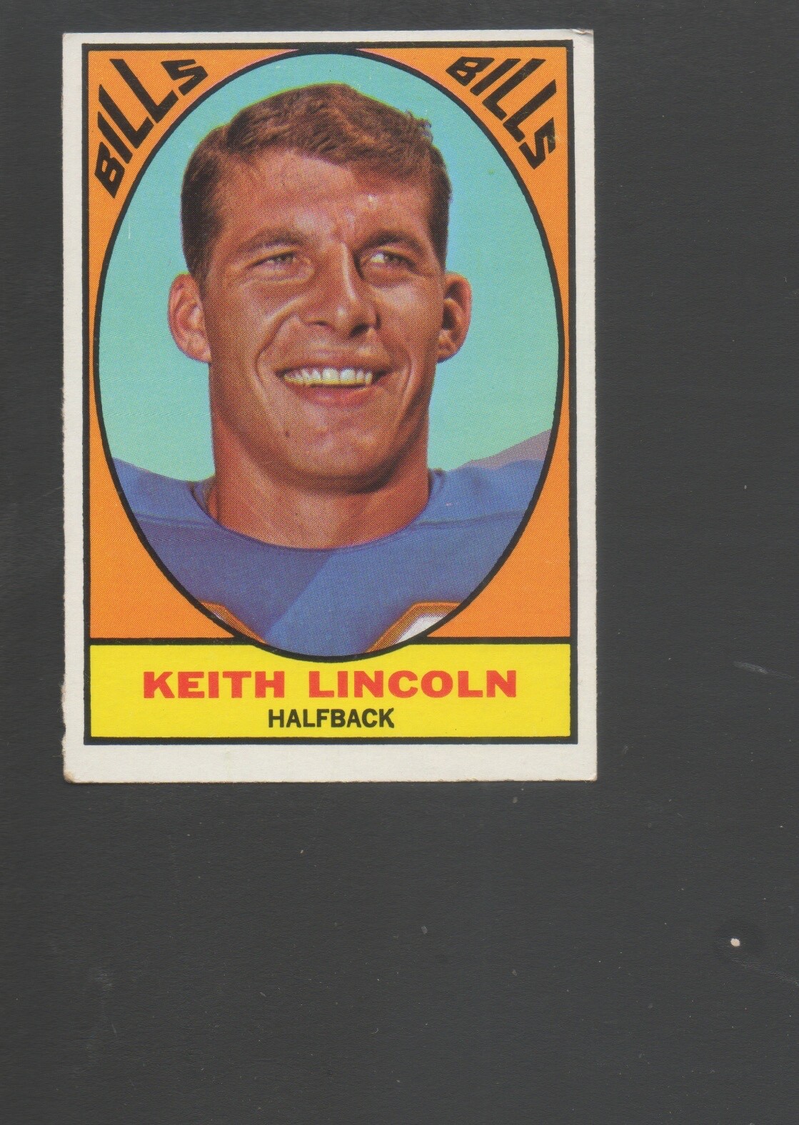 1967 Topps Football Card #15 Keith Lincoln-Buffalo Bills Ex Mint Card ...