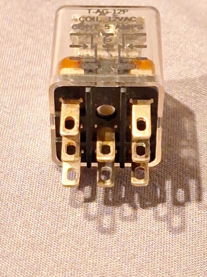 Teledyne Mini T Relay, T-AG-12P, 12V AC, 5A, 8 Pin DPDT, NOS | eBay