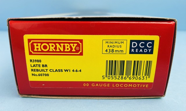Hornby BR Late Rebuilt Class W1 4-6-4 No.60700 BR Steam Locomotive ...