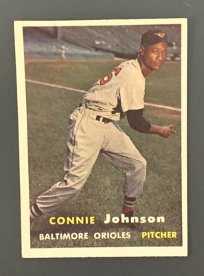 1957 Topps #43 Connie Johnson EX-EXMT Baltimore Orioles | eBay