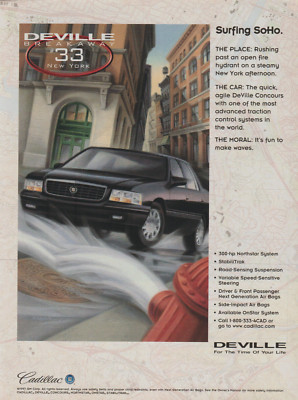 1997 Cadillac DeVille - "Surfing SoHo" - NYC Fire Hydrant - Print Ad ...