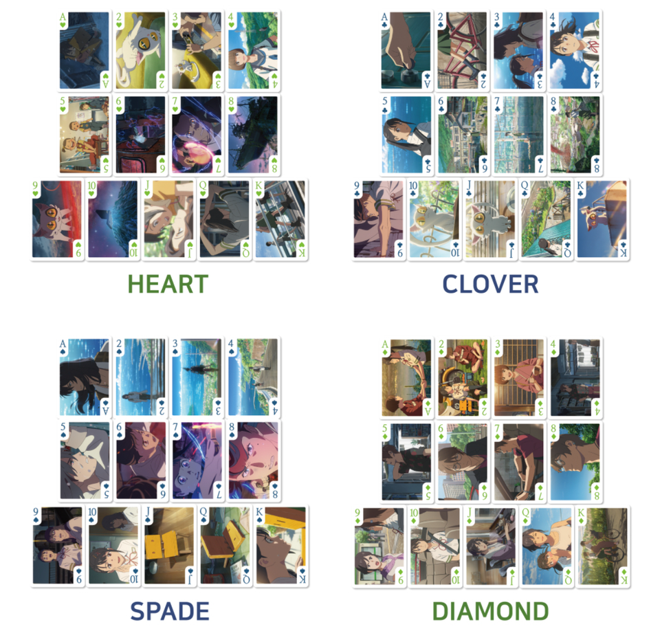 [DnC] Suzume Japanese Anime Playing Cards Deck Poker 54cards Board Game ...