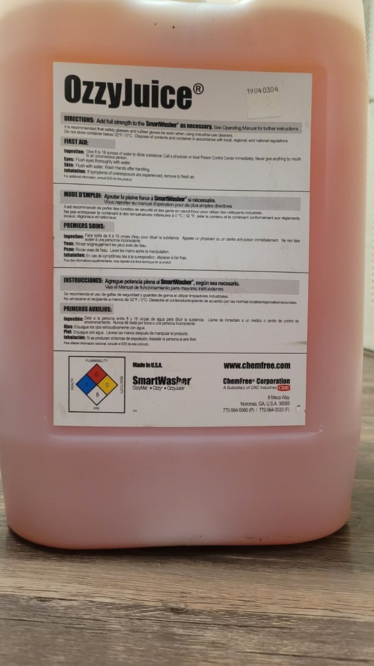 CRC 14148 Ozzy Juice SW-4 Heavy Duty Parts Cleaner Degreasing Sovlvent ...