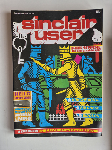 Sinclair User SU magazine - Issue 54 - Septembe 1986 - Sinclair ...