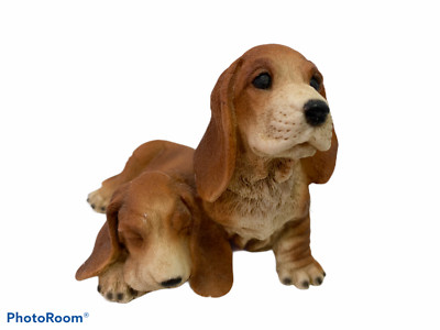 Vintage Basset Hound Dog Figurine Castagna Made in Italy 1988 | eBay