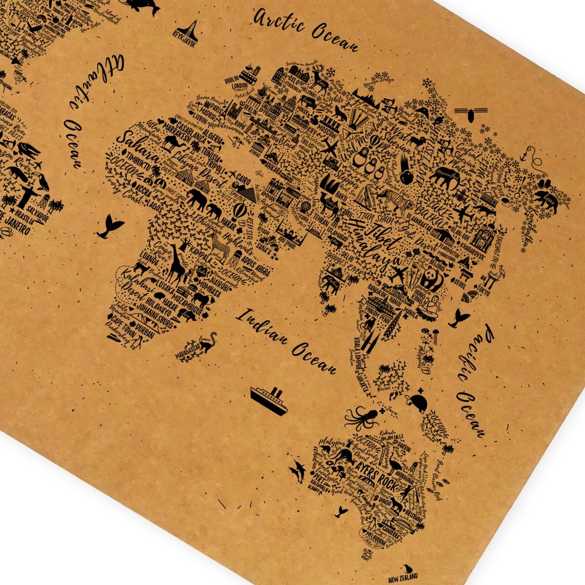 Map Scrapbook Paper