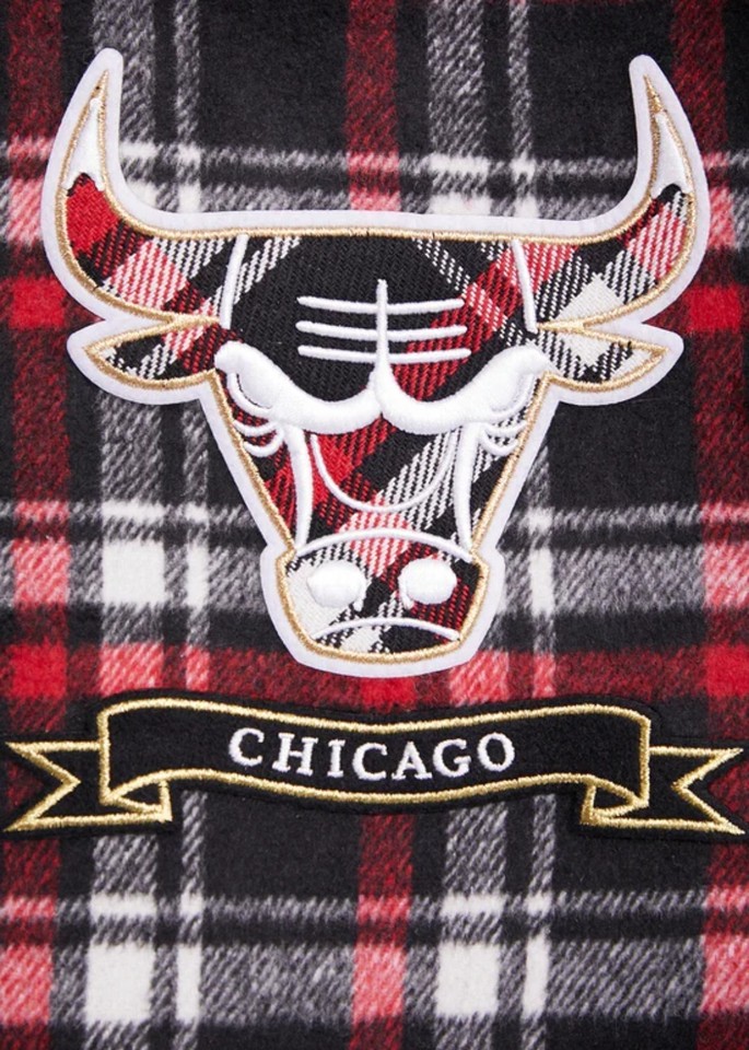 Pro Standard NBA Chicago Bulls Pro Prep Men's Plaid Wool Varsity Jacket ...
