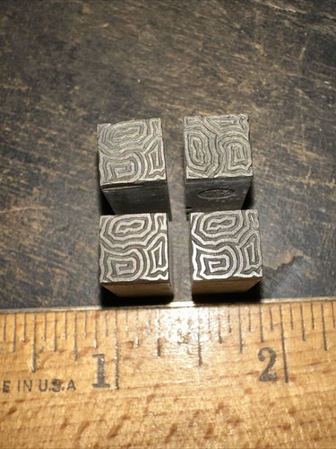 Printing Blocks “ 4 Lead Ornamental Borders “ Nice Lines | eBay