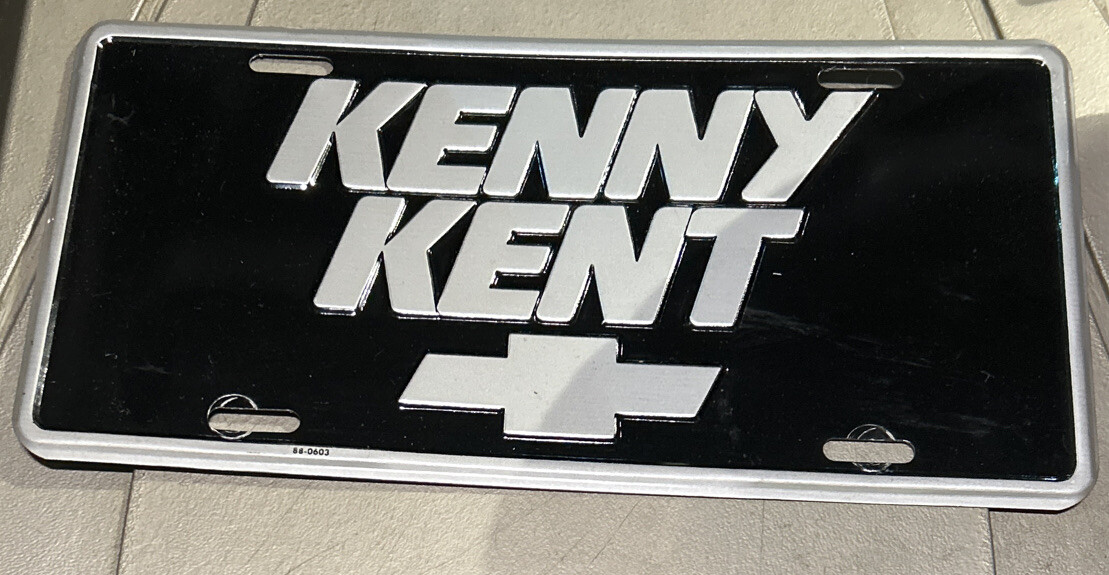 Kenny Kent Chevrolet Advertising License Plate Metal | eBay