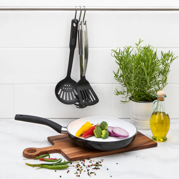 All Sizes 20-28cm Round Cermaic Non Stick Cast Iron Frying Plate Pot ...