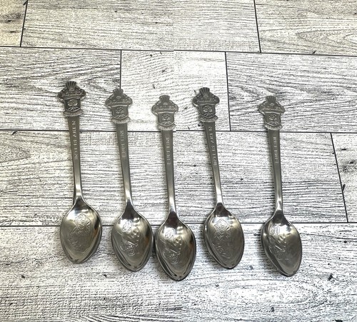 Vintage Rolex Bucherer of Switzerland Souvenir Collector Spoon Set of 5 ...