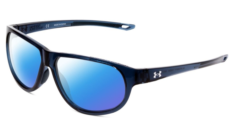 Under Armour Intensity Ladies Oval Polarized Sunglasses Matte Blue ...