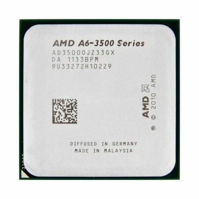 AMD A6-3500 CPU A6-Series AD3500OJZ33GX 2.1 GHz 3M Socket FM1 ...