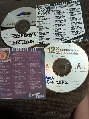Modern Rock CD compilations 2 cds Dec.2001 January 2002 promo | eBay