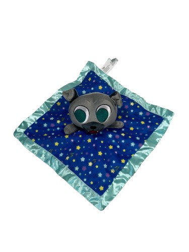 Disney Puppy Pals Rollo Security Blanket Lovey Plush Toy Rattle Gray ...