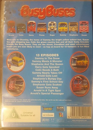 BUSY BUSES SAMMY IN THE SNOW DVD RARE DELETED 13 EPISODES ABC CARTOON ...