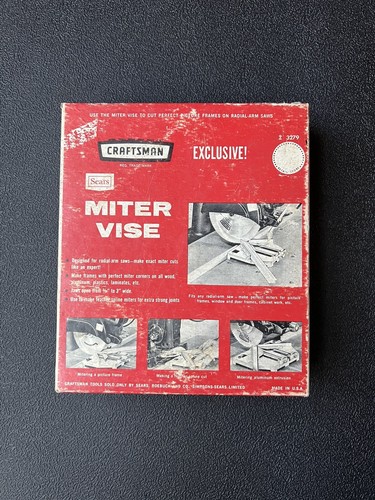 CRAFTSMAN Miter Vise Model 3279 with original box Made in the USA | eBay