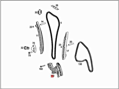 Genuine MERCEDES Chain tensioner 2710300963 | eBay