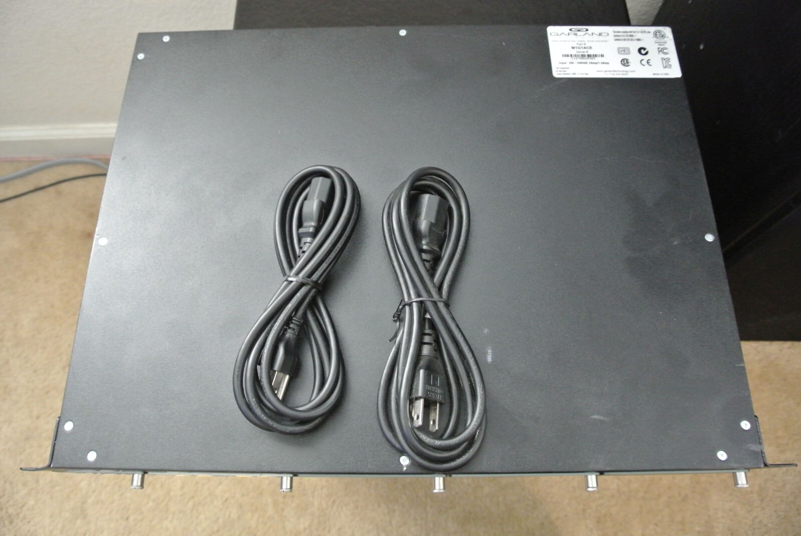 GARLAND TECHNOLOGY M1G1ACE W/1x M1GCCF GIGABIT TAP NETWORK TEST ACCESS ...