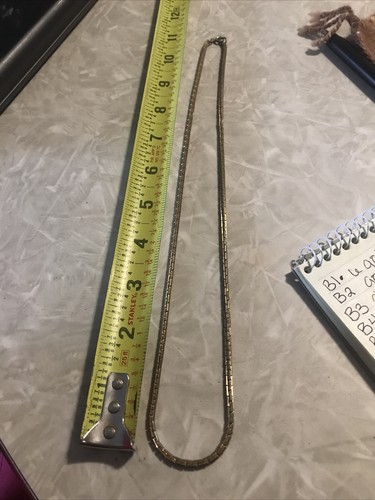 Vintage Gold Tone Necklace 11 Inches Long B16 | eBay