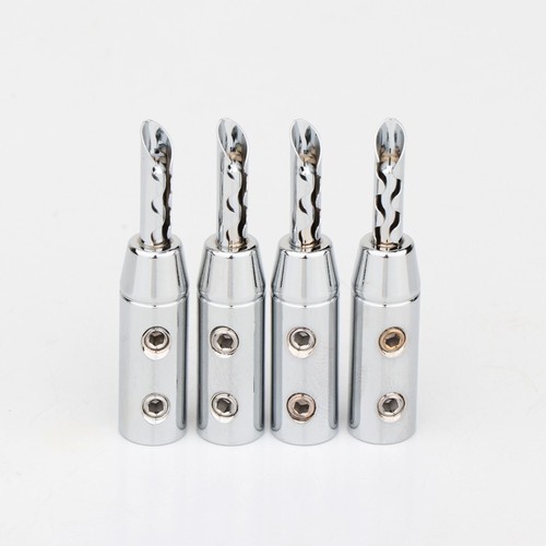 8Pcs Rhodium Plated Banana Plugs High-end Z Type Speaker Line Male ...