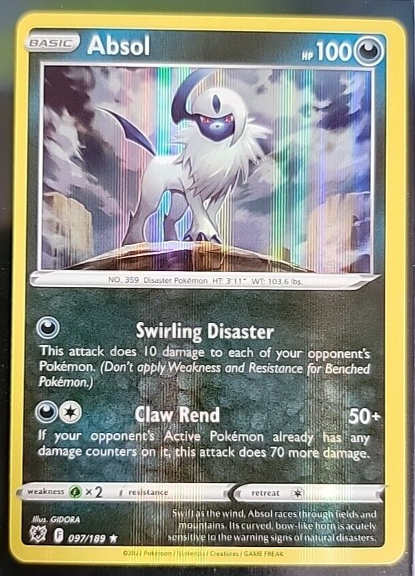 Pokémon TCG Absol Astral Radiance 097/189 Holo Holo Rare | eBay