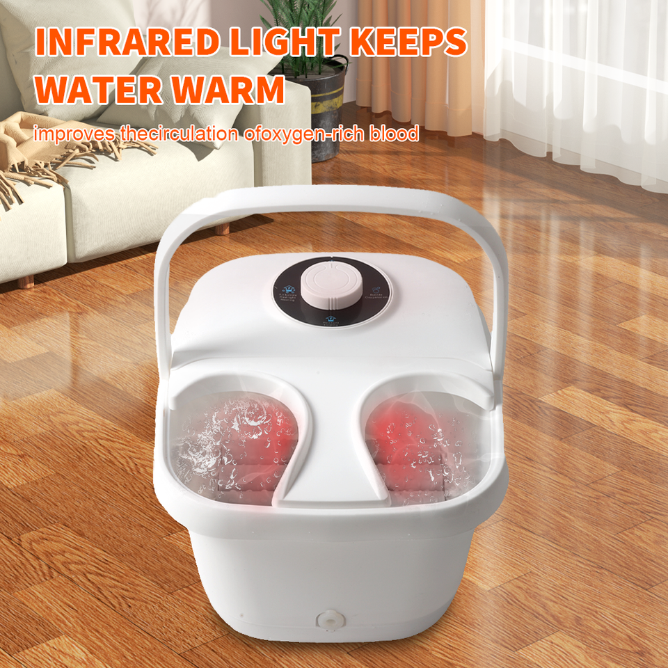 Electric Vibrating Wet Bath Foot Spa Infrared Massager Pedicure Footspa ...