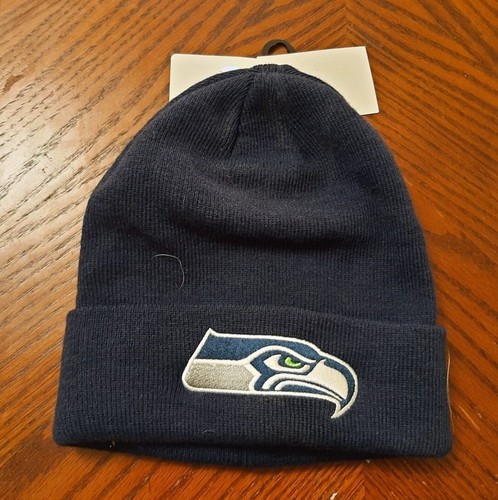 Ends 8/4 11AM Seattle Seahawks NFL Winter Knit Beanie Hat Cap New Tag ...