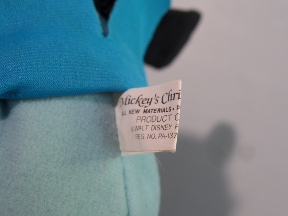 Vintage Walt Disney Plush Mickey's Christmas Carol GOOFY as Jacob ...