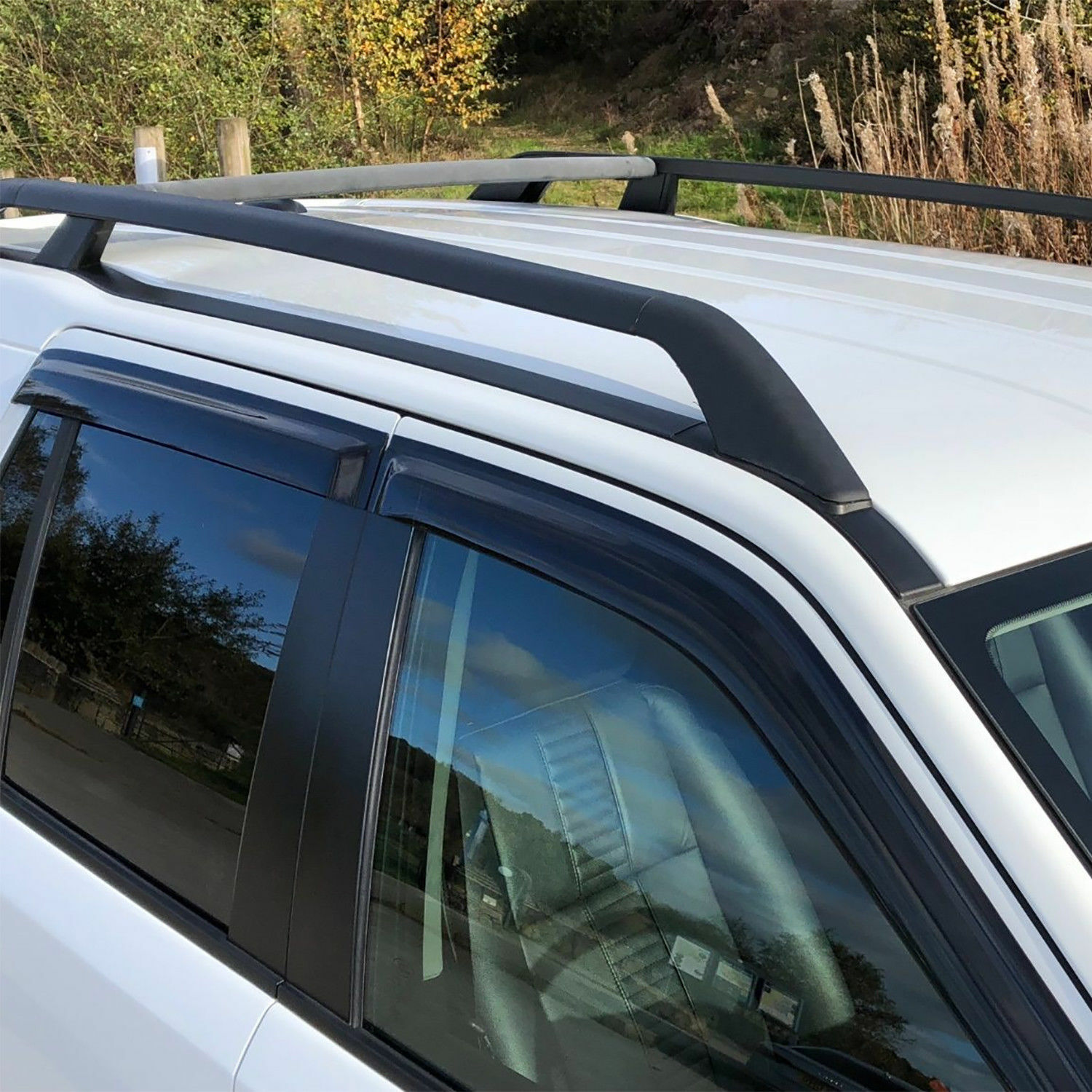 Roof Rack Bar Rails + Cross Over Luggage Rack Land Rover Freelander 2 ...