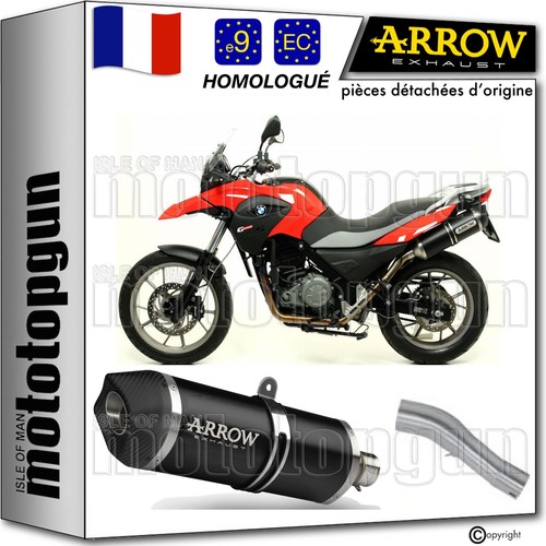ARROW POT ECHAPPEMENT FULL-HOM RACE-TECH NOIR C BMW G650 G-650 GS 2013 ...