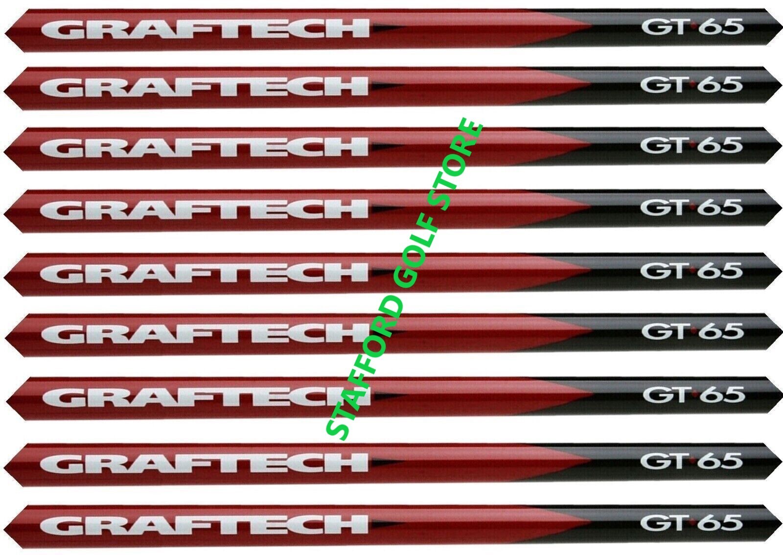 Graftech GT 65 Graphite Iron Shaft .370 Parallel Tip Regular/Stiff Flex ...